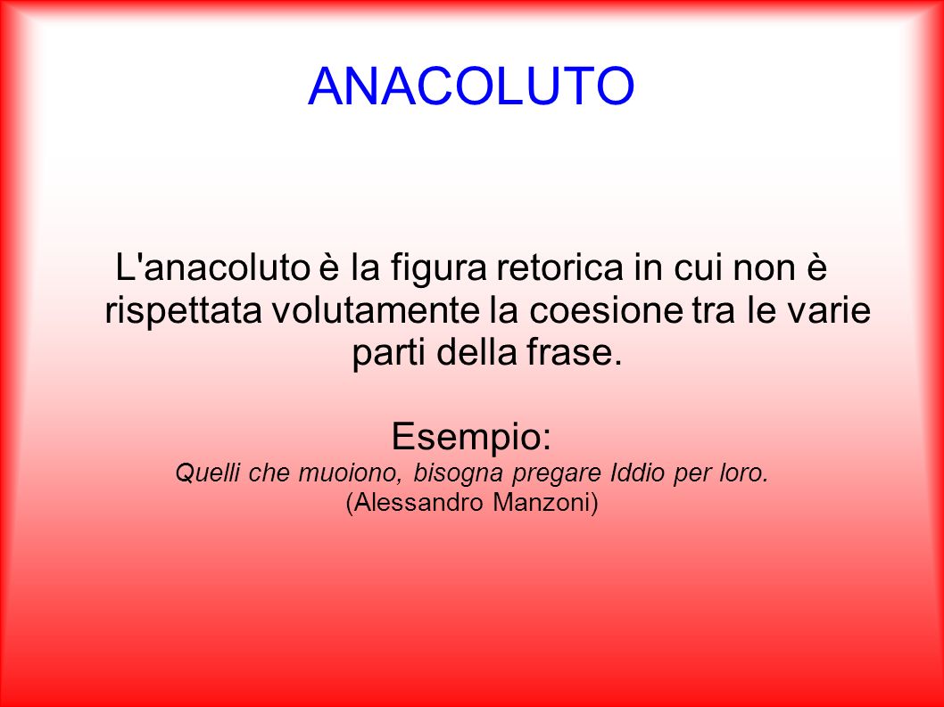 L’anacoluto | Milan Night