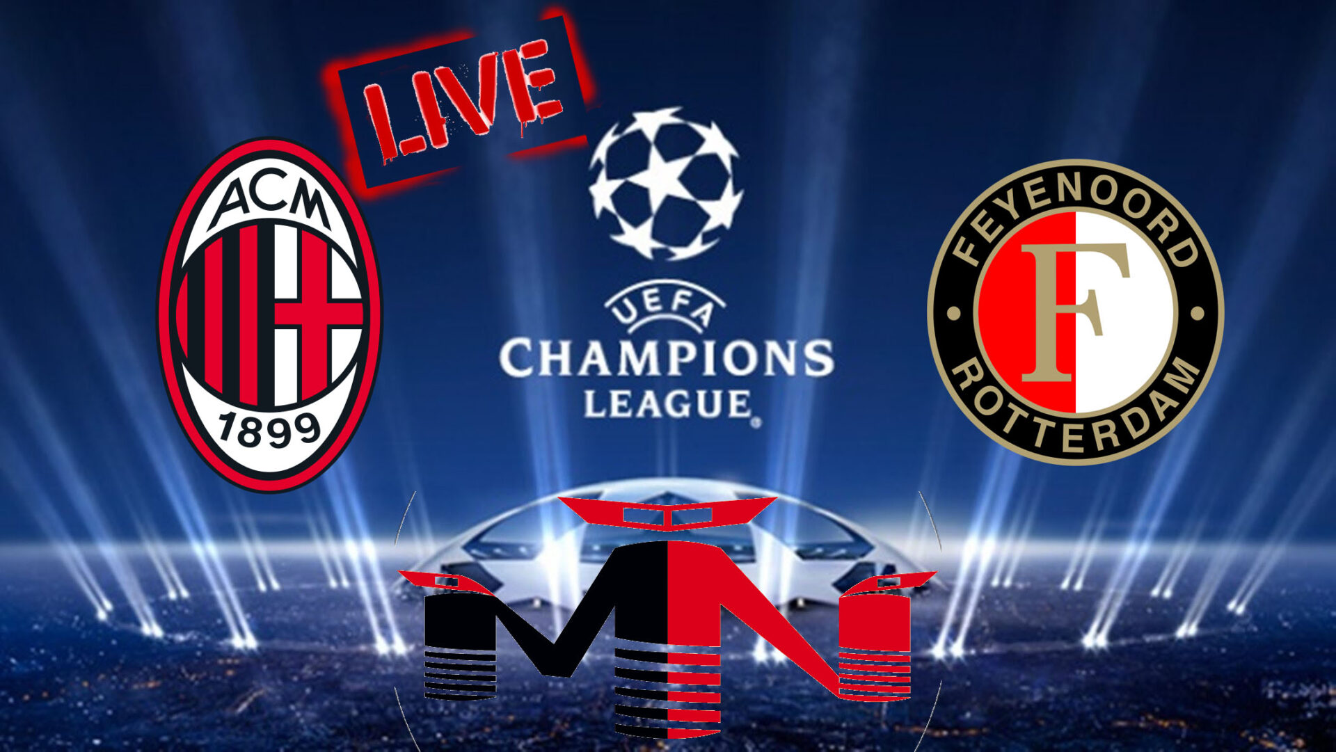 Milan – Feyenoord LIVE Champions League |play off ritorno| | Milan Night
